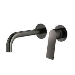 Mariner Tao Wand-Waschtischarmatur Ausladung: 250 mm, f&uuml;r smart Grundk&ouml;rper, TAO1111-GM+BOT0258-GM,