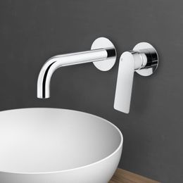 Mariner Tao Wand-Waschtischarmatur Ausladung: 212 mm, f&uuml;r move Grundk&ouml;rper, TAO1000-CR+BOT0058-CR,