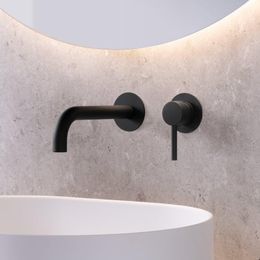 Mariner Logica Wand-Waschtischarmatur Ausladung: 212 mm, inklusive smart Grundk&ouml;rper, LOG1111-NO+INT0055-00+BOT0058-NO,