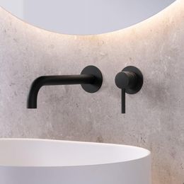 Mariner Logica Wand-Waschtischarmatur Ausladung: 250 mm, inklusive smart Grundk&ouml;rper, LOG1111-NO+INT0055-00+BOT0258-NO,