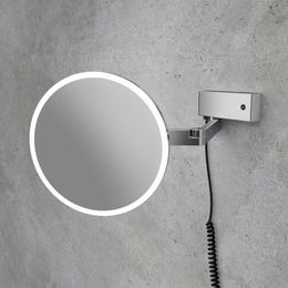 Viverso Zoom me Kosmetikspiegel mit 5-facher Vergr&ouml;&szlig;erung, Beleuchtung mit einstellbarer Farbtemperatur, VM6001CR+VM90CHGB,