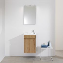 Burgbad Rocio Schrank mit Waschtisch, mit Spiegel, SGYT045F6224,