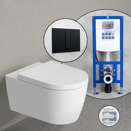 Duravit ME by Starck HygieneFlush Komplett-SET Wand-WC mit neeos Vorwandelement,, 45790920A1+16791BM#SET,
