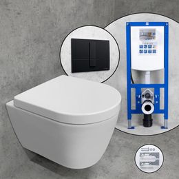 Duravit ME by Starck Compact Wand-WC & Tellkamp WC-Sitz mit neeos Vorwandelement,, 25300900001+16791BM#SET,