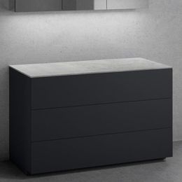 neoro n50 Unterschrank B: 120 cm mit 3 Ausz&uuml;gen, BN0454BM+BN0404C3,