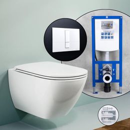 Laufen LUA Komplett-SET Wand-WC mit neeos Vorwandelement,, H8200800000001+16791WH#SET,