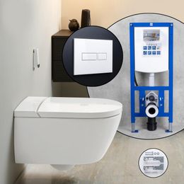 Villeroy & Boch Villeroy & Boch ViClean-I 200 Komplett-SET Dusch-WC mit neeos Vorwandelement,, V0E200R1+16601WH#SET,