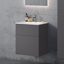 neoro n50T46 Unterschrank B: 60 cm mit 2 Ausz&uuml;gen, Waschtisch softcube wei&szlig; matt,, BN0080GR,