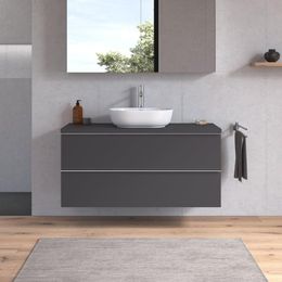Duravit Plinero Schrank mit Luv Waschtisch, 2 Ausz&uuml;ge, 0379500000+PL8208049490000+PL8204049490000,