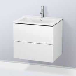 Duravit L-Cube Schrank mit ME by Starck Waschtisch, 2 Auszüge, 2336630000+LC624001818,