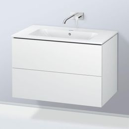 Duravit L-Cube Schrank mit ME by Starck Waschtisch, 2 Auszüge, 23368300601+LC624101818,