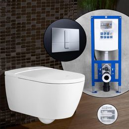 Villeroy & Boch Villeroy & Boch ViClean-I 100 Komplett-SET Dusch-WC mit neeos Vorwandelement,, V0E100R1+16791CR#SET,