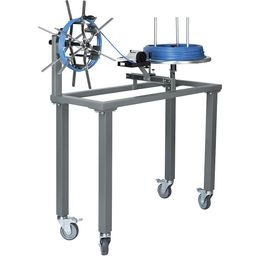 MESSROLL Ring- und Spulenumwickler, Komplettger&auml;t mit Abwickelteller, f&uuml;r Kabel-&Oslash; 1 - 15 mm kaiserkraft