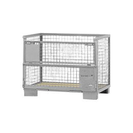Gitterbox, 4 feste W&auml;nde, LxBxH 1240 x 835 x 570 mm kaiserkraft