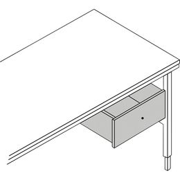 Schublade, Innen-HxBxT 120 x 460 x 495 mm, schwarz kaiserkraft
