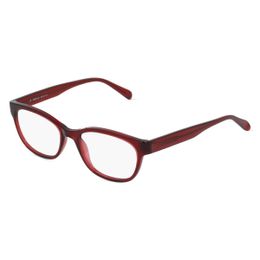 Fielmann BD 537 CL Brille Damen | Fassung: Vollrand, Oval, Rot Transparent