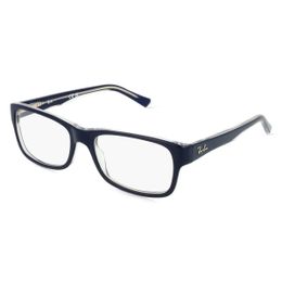 Ray-Ban RX5268 Brille Unisex | Fassung: Vollrand, Quadratisch, Blau Transparent