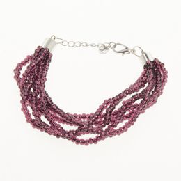 Violettes Armband aus Glasperlen