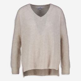 Zwillingsherz Hellbeigefarbener Pullover aus Kaschmir