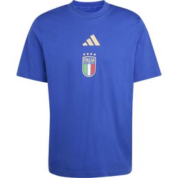 Adidas Figc Dna Gr Tee T-Shirt Herren - blau - Gr. L