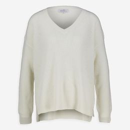 Zwillingsherz Wei&szlig;er Pullover aus Kaschmir