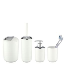 Wenko Bad-Accessoire-Set 'Brasil' wei&szlig; 4-teilig