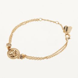 Roberto Cavalli Goldfarbenes Armband mit Zwischengliedern