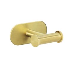 Wenko Handtuchhaken 'Duo Orea' Edelstahl goldfarben 10 x 4,5 x 6,5 cm
