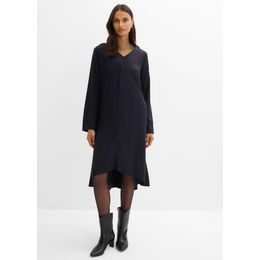 bonprix Twill-Kleid aus flie&szlig;endem Lyocell, schwarz