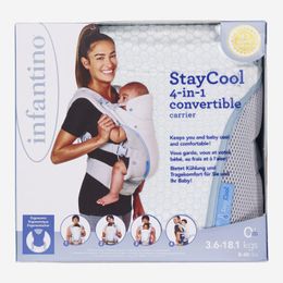 infantino Weiß-blauer StayCool 4in1 ergonomischer Tragesitz für Babys