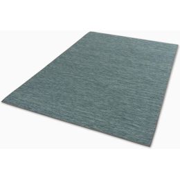 Sch&ouml;ner Wohnen Kollektion Teppich "Parkland 6351 220", blau (t&uuml;rkis), B:120cm H:5mm L:180cm, Kunstfaser, SCH&Ouml;NER WOHNEN-KOLLEKTION, Teppiche, Teppich, In- und Outdoor geeignet, eleganter Flachflorteppich