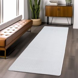 Teppich Ayyildiz Teppiche "JOY 1400", wei&szlig;, B:80cm H:11mm L:150cm, Polyester, Teppiche, Teppich, auch L&auml;ufer, uni Kurzflor, Wohnzimmer, Kinderzimmer