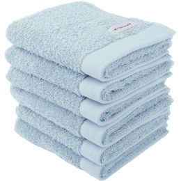 G&auml;stehandtuch Tom Tailor HOME "COLOR BATH", blau (sky blau), B:30cm L:50cm, Frottier, Frottier, Handt&uuml;cher, 100% Baumwolle, 30x50 cm, uni, gro&szlig;e Farbauswahl