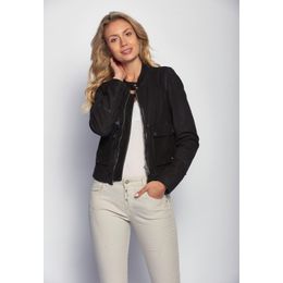 Lederjacke Maze "Clermont", Damen, Gr. L, schwarz, Obermaterial: 100% Lammnappaleder; Futter: 100% Polyester; &Auml;rmelfutter: 100% Polyester, Jacken