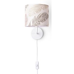 Paco Home Wandleuchte "LUCA", 1, &Oslash; 18cm H: 26,5cm, wei&szlig;, Wohnzimmer, Leuchten, Wandlampe Nachtlicht Kinder Deko Wohnzimmer Lampen Innen Jungle