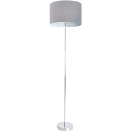 Näve NÄVE Stehlampe "New York", 1, Ø 34,5cm H: 160cm, 1 Stk., grau, Wohnzimmer, Leuchten, Höhe 160cm Durchmesser 34,5cm 1x E27 max 40W Schirm grau Gestell