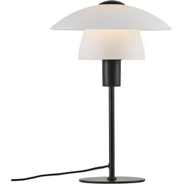Nordlux Tischleuchte "VERONA", 1, &Oslash; 28cm H: 40cm, schwarz, Wohnzimmer, Leuchten, Opal Glas mundgeblasen