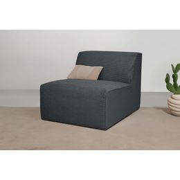 Sofaelement OTTO HOME, B:96cm H:70cm T:76cm, grau, 100% Polyester, Polsterelemente, "Clayton", in einem trendigen Cord-Bezug