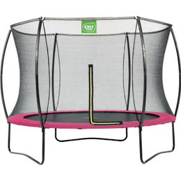 EXIT Kinder Gartentrampolin "Silhouette", Ø 244cm, rosa, Trampoline, mit Sicherheitsnetz