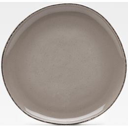 Van Well Speiseteller "Urban, flacher Teller 27 cm, 6 St&uuml;ck", 27cmbraun, Speiseteller, sp&uuml;lmaschinen- und mikrowellengeeignet