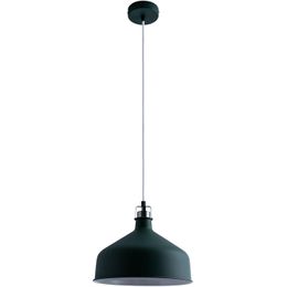 Paco Home Pendelleuchte "JAMES", 1, Ø 30cm H: 19,5cm, grün, Esszimmer, Leuchten, Küchenlampe Hängend Hängelampe Esszimmer Esstischlampe Industrial