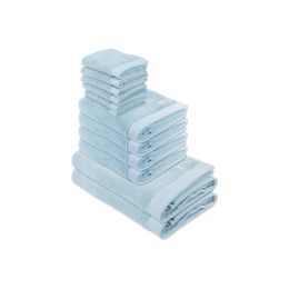 Handtuch Tom Tailor, B:50cm, blau, Obermaterial: 100% Baumwolle CO., Handt&uuml;cher, "Handtuch Color Bath 12er Pack"