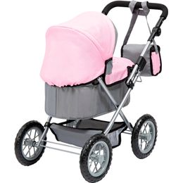 BAYER Kinder Puppenwagen "Trendy, Fee", grau, Kunststoff, Metall, Stoff, B:41cm H:68cm T:67cm, Puppenwagen, mit Wickeltasche