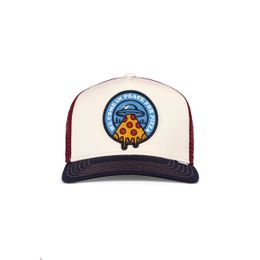 Djinns Damen Snapback Cap "Djinns Trucker Cap HFT Food Peace Pizza"fossil, 60% Baumwolle, 40% Polyester, Caps