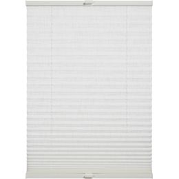 Sch&ouml;ner Wohnen Kollektion Plissee, B:120cm H:130cm, wei&szlig;, SCH&Ouml;NER WOHNEN-KOLLEKTION, Obermaterial: 100% Polyester, Badezimmer, Plissees, "Marla", verschraubt, mit Leinen-Optik