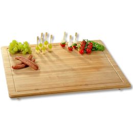 Kesper Schneidebrett, B/H/L: 50cm x 4cm x 56cm, beige, Schneidebretter, Gr. 56 x 50 cm