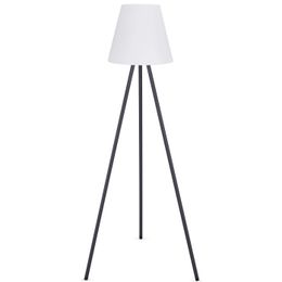 Paco Home Stehlampe "ROBIN", Ø 35cm H: 148cm, grau, Wohnzimmer, Leuchten, LED Stehlampe Industrie In- und Outdoor Akku Garten Terasse