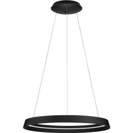 NOVA LUCE Pendelleuchte "ORMI", 1, Ø 60cm H: 150cm, 1 Stk.schwarz, Esszimmer, Leuchten