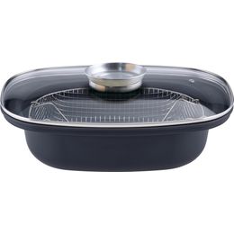 GSW Br&auml;ter, 4 l + H&ouml;he 9,5cm, grau, T&ouml;pfe, mit Einsatz, Induktion, 4 Liter
