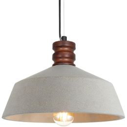 Paco Home Pendelleuchte "KUTTER", 1, &Oslash; 34,5cm, grau, Esszimmer, Leuchten, LED, E27, Lampe F&uuml;r Wohnzimmer Esszimmer K&uuml;che, H&ouml;henverstellbar